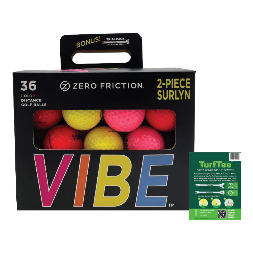 Vibe Golf Balls – Zero Friction